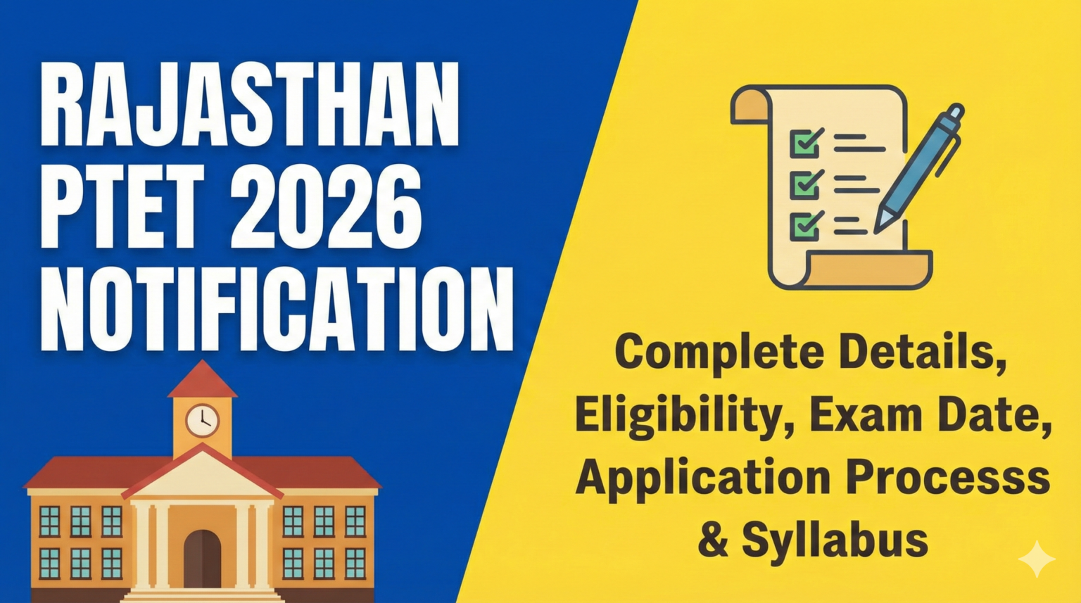 Rajasthan PTET 2026 Notification – Complete Details, Eligibility, Exam ...